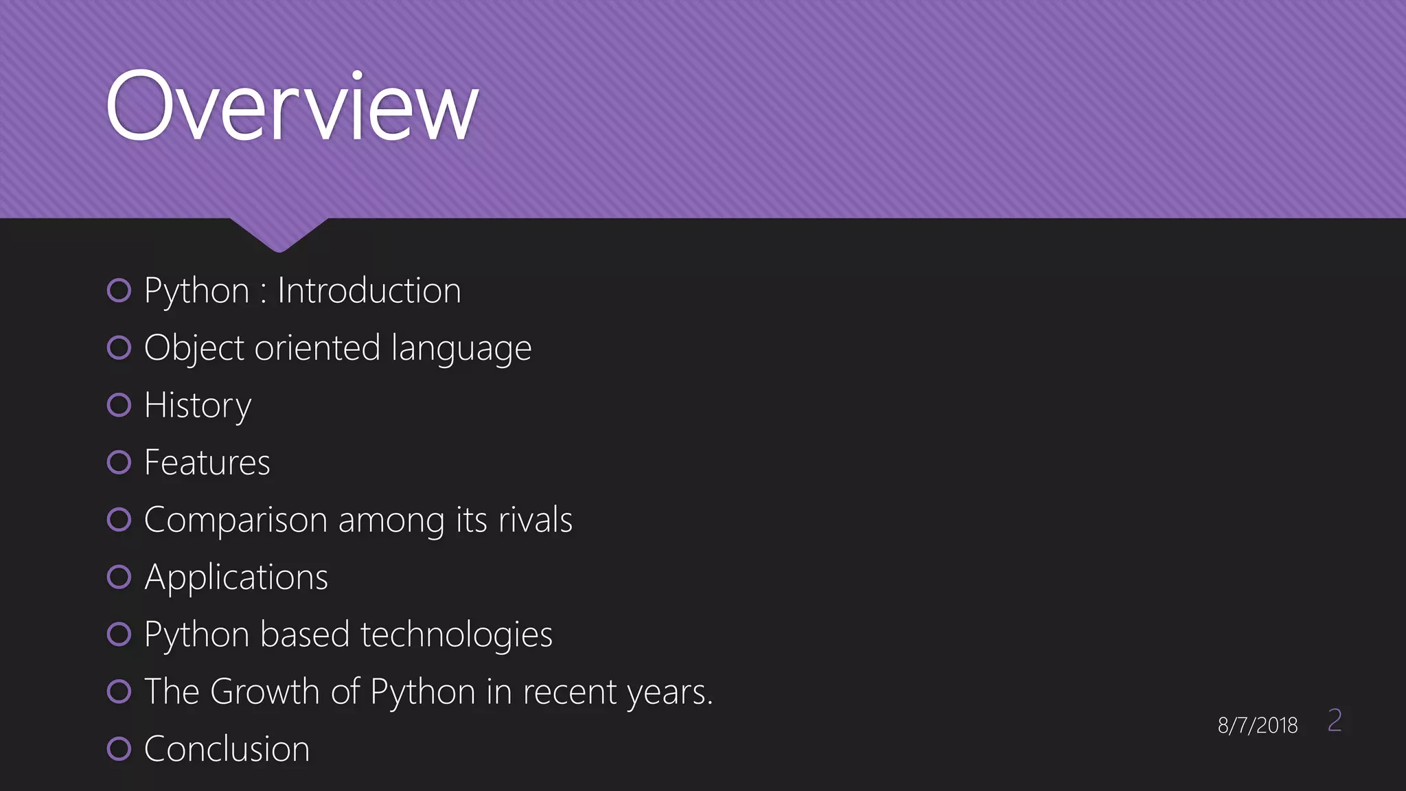 Python and its applications | PPT