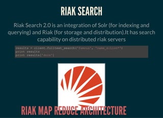 Python and riak a perfect couple for building | PDF
