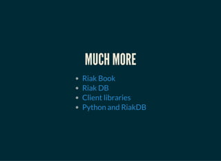 Python and riak a perfect couple for building | PDF