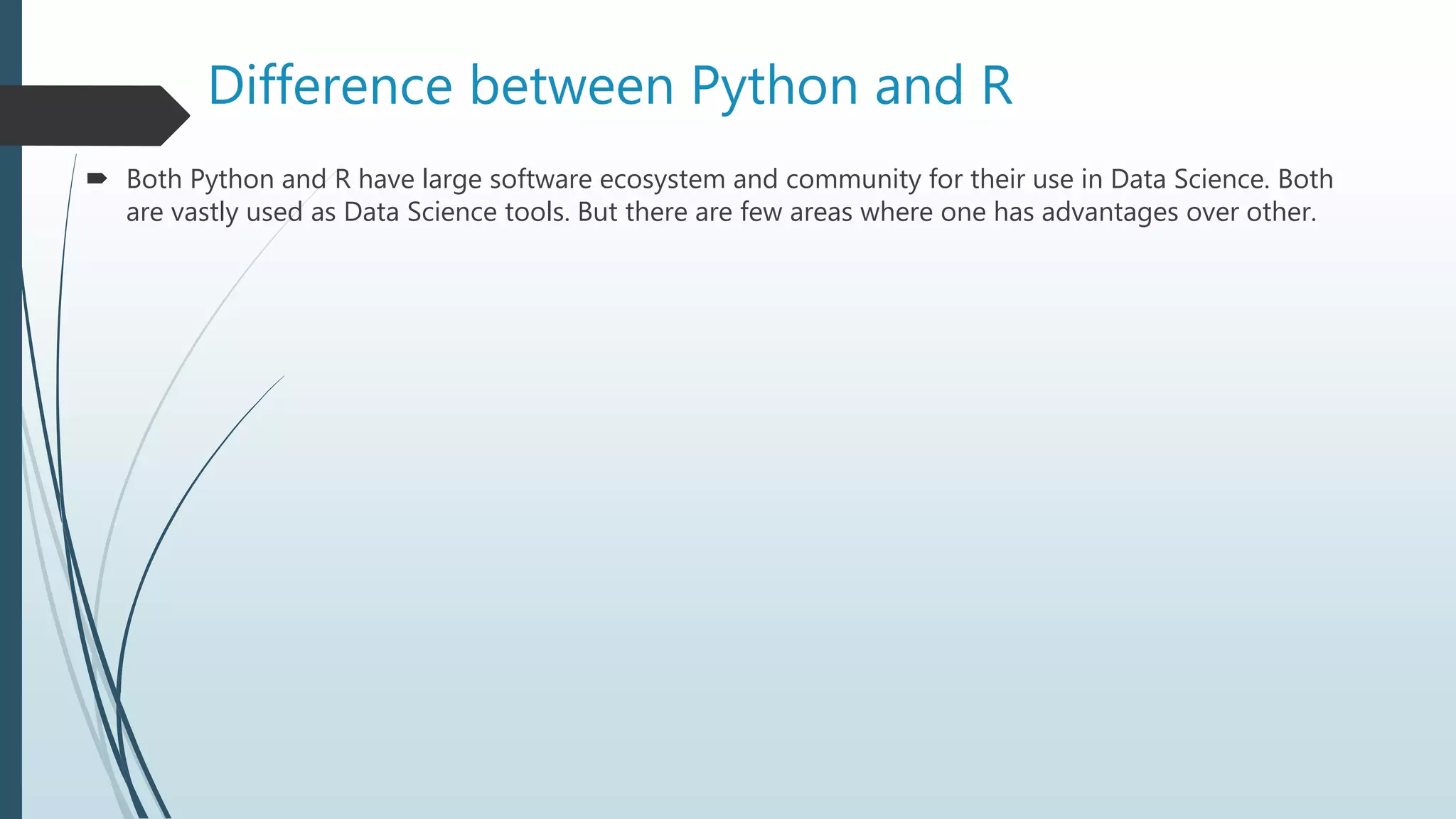 Python and r in data science | PPT