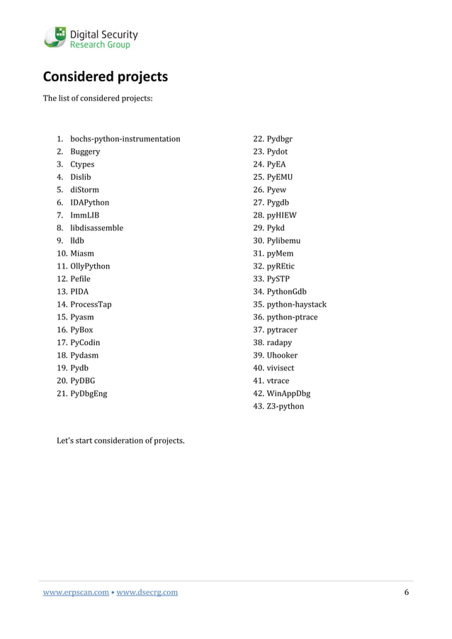 Python arsenal for re | PDF