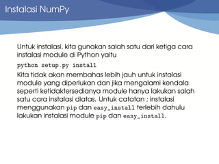 Introduction to NumPy | PDF