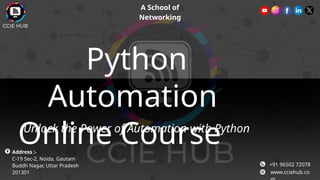Python automation Python automation online course | PPT