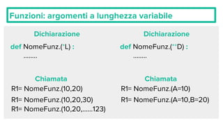 Python base 06-funzionicustom | PPT