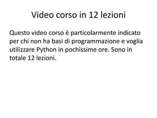 Usare Python - Installazione ed utilizzo | PPT