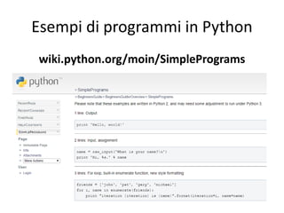 Usare Python - Installazione ed utilizzo | PPT