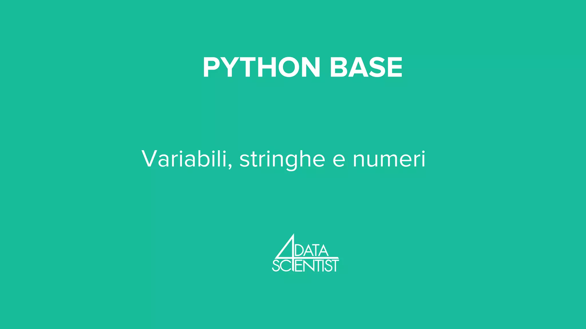 Python base lezione1 | PPT