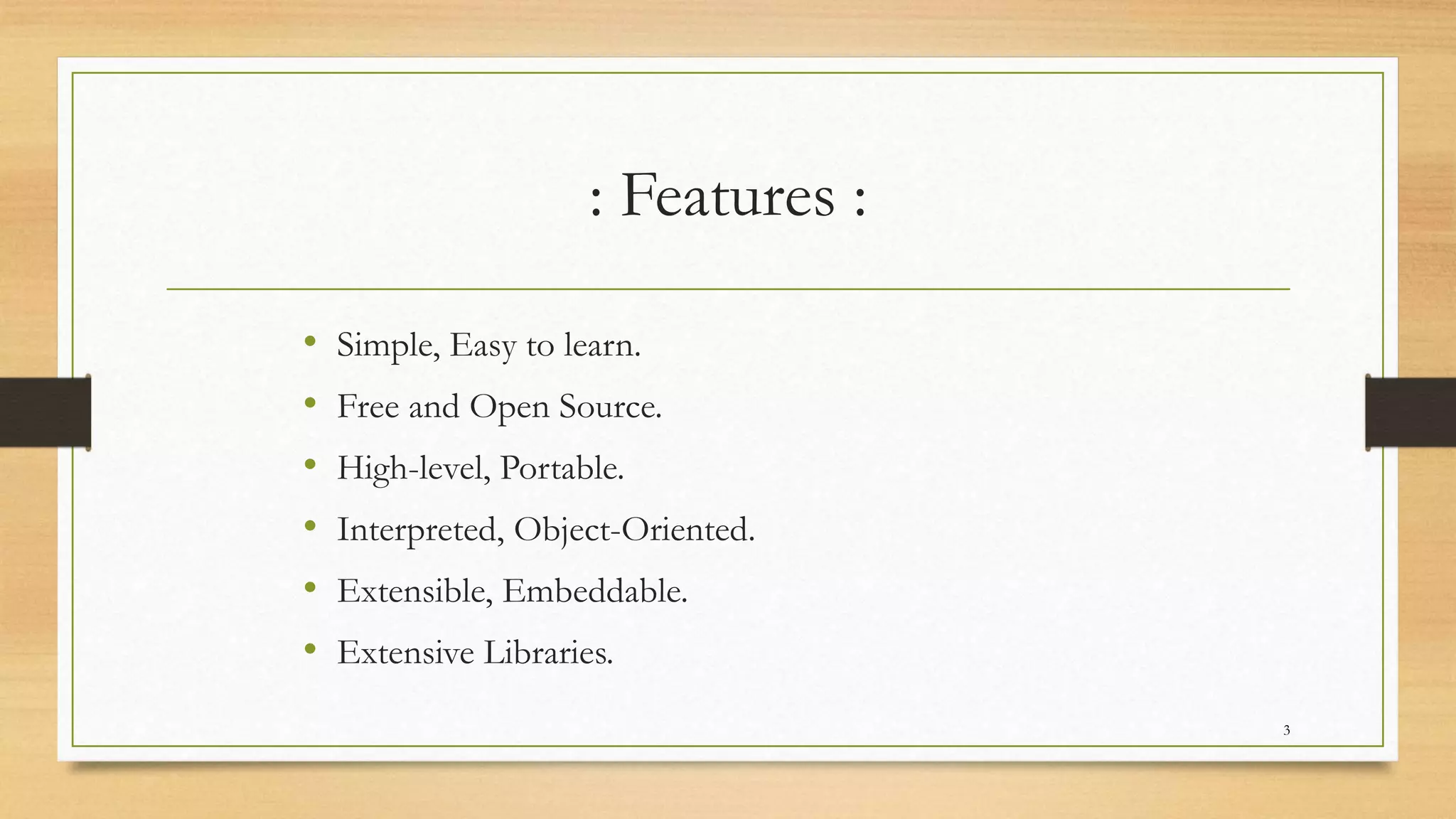 Python basic | PPT | Free Download