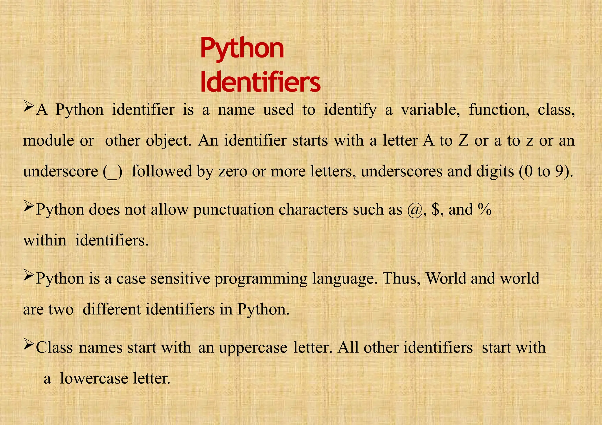 introduction to python programming concepts | PPT introduction to python programming concepts | PPT