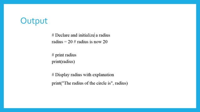 Python Basics | PPT