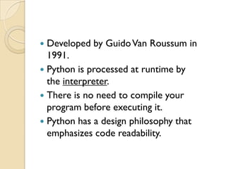 Introduction to Python | PDF