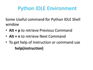 Python basics | PPTX