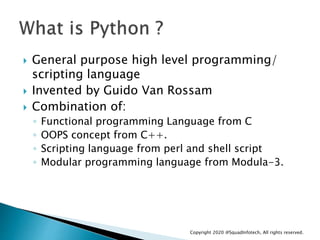Python basics | PPTX