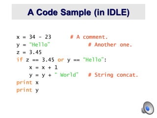 Python Basics it will teach you about data types | PPT