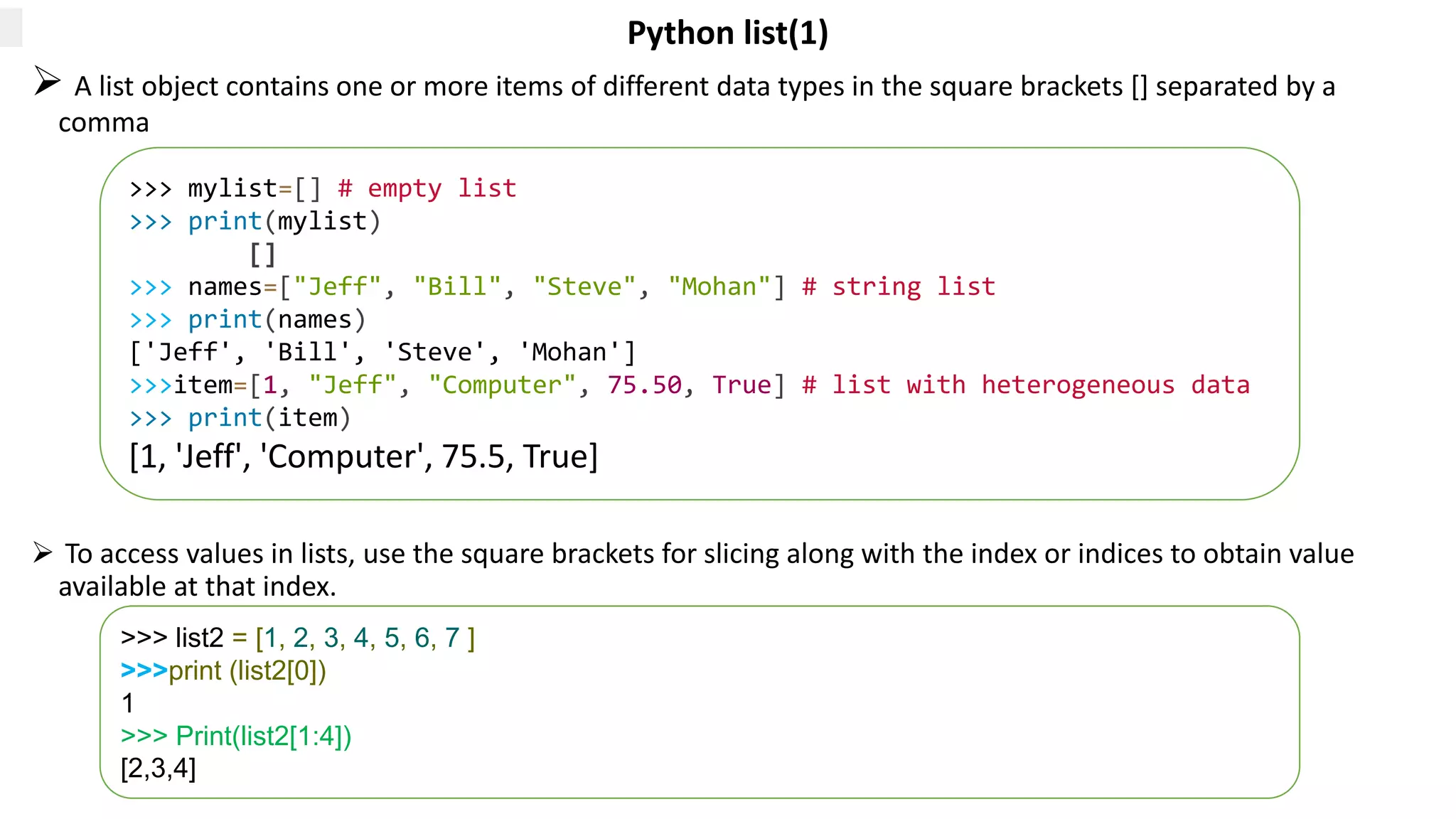 Python fundamentals | PPT