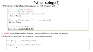 Python fundamentals | PPTX