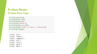 Introduction to Python programming Language | PPTX | Programming Languages | Computing