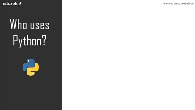 Python Basics | Python Tutorial | Edureka | PDF