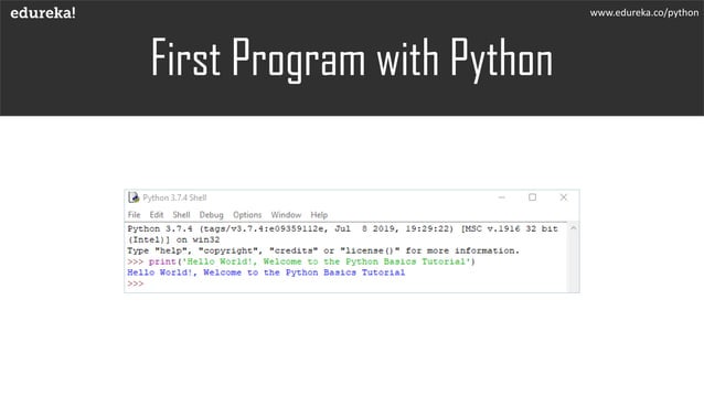 Python Basics | Python Tutorial | Edureka | PDF