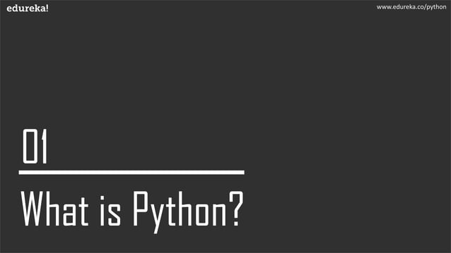 Python Basics | Python Tutorial | Edureka | PDF