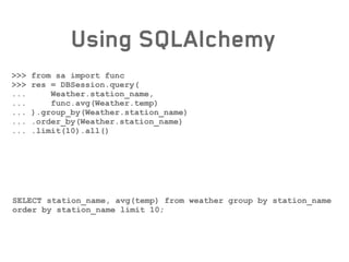 Big Data Analysis with Crate and Python | PPT