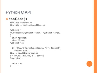 Python Bindings Overview | PPTX | Programming Languages | Computing