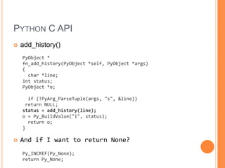 Python Bindings Overview | PPTX | Programming Languages | Computing