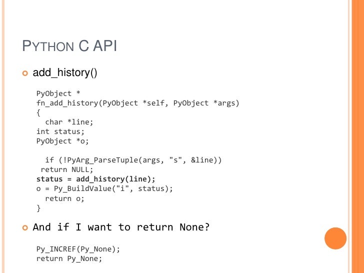 Python Bindings Overview