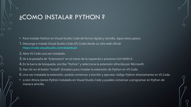 Python Básico Introducción Breve Pptx 