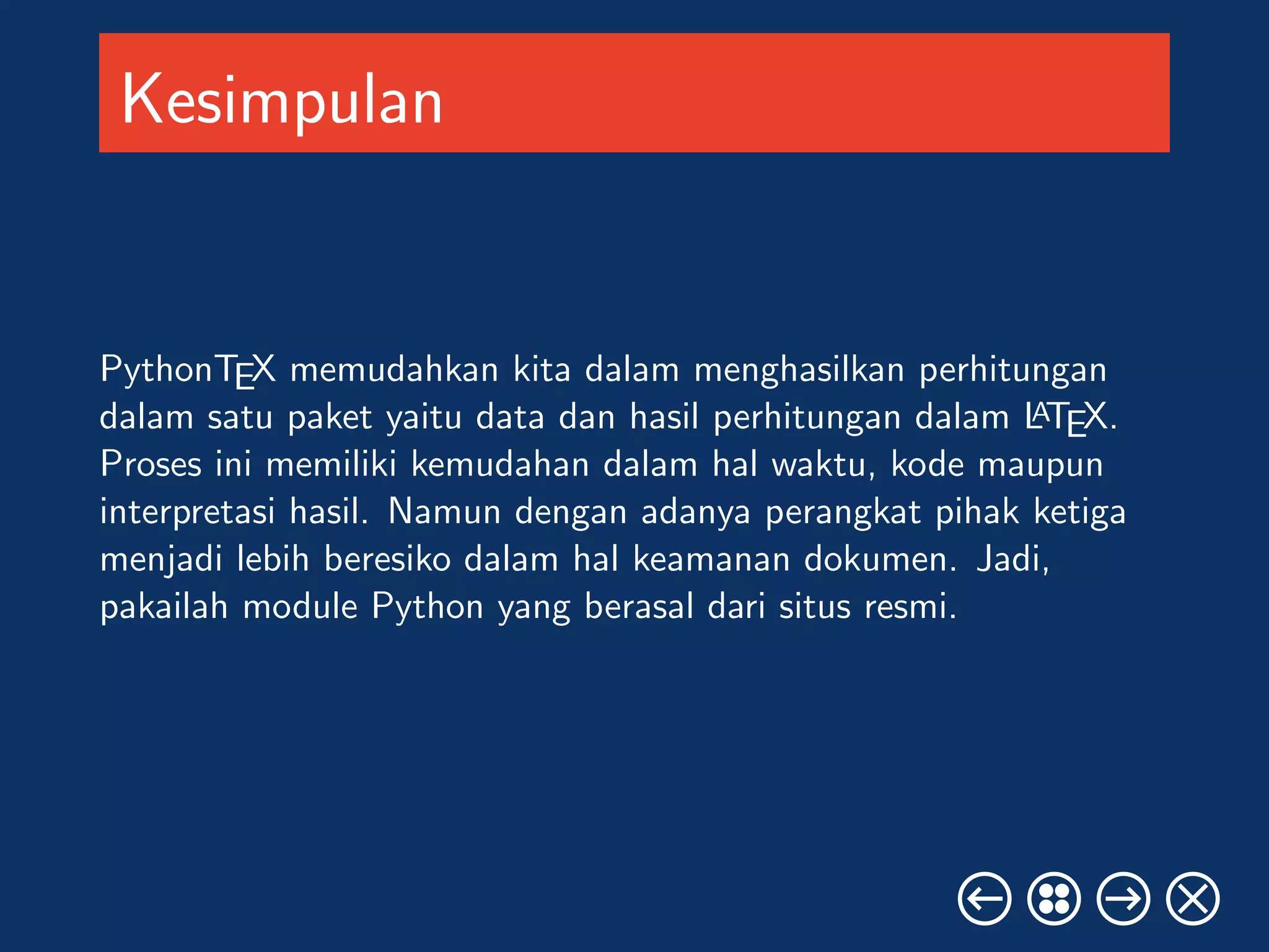 PythonTeX dan Sympy kolaborasi | PPT