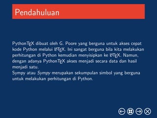 PythonTeX dan Sympy kolaborasi | PDF