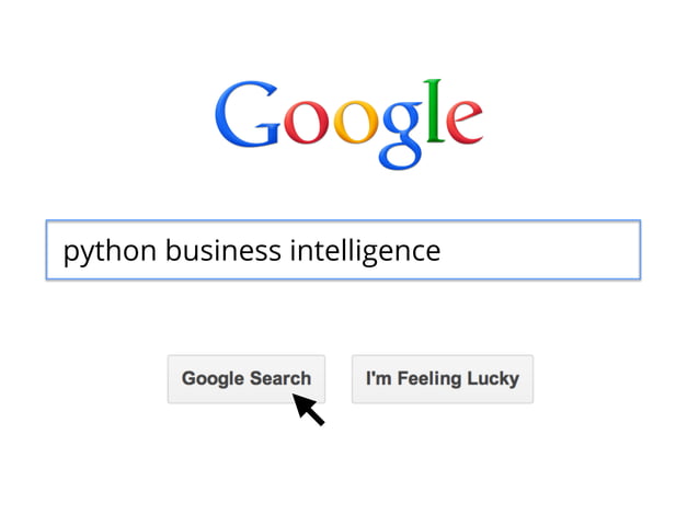 Python business intelligence (PyData 2012 talk) | PPT