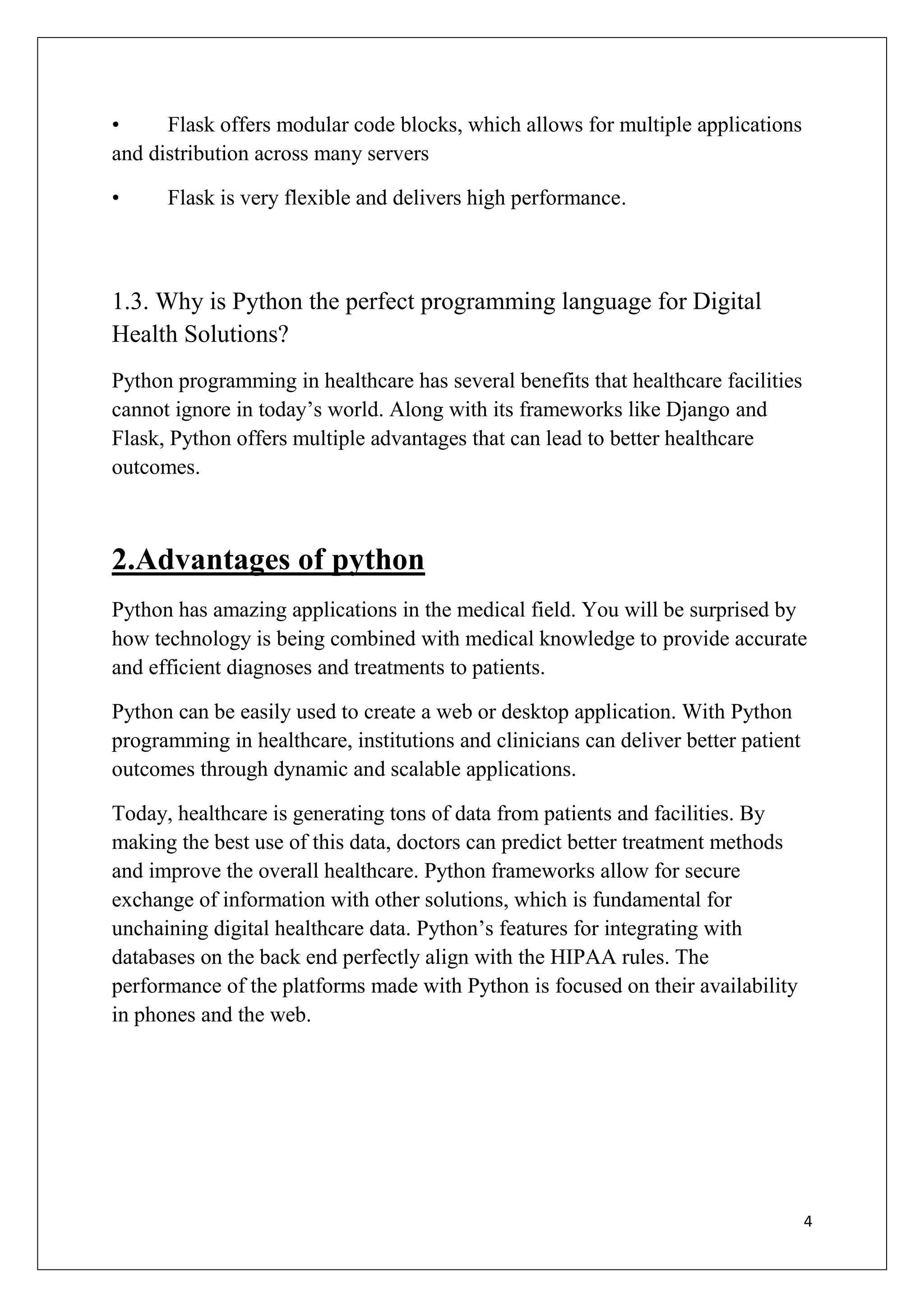 Application Of Python in Medical Science | PDF