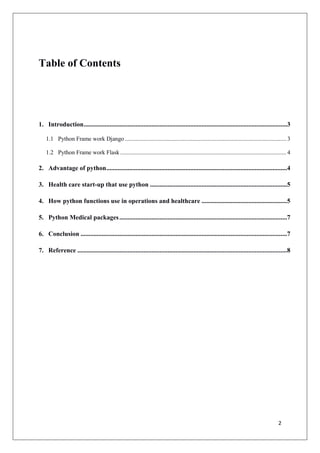 Application Of Python in Medical Science | PDF