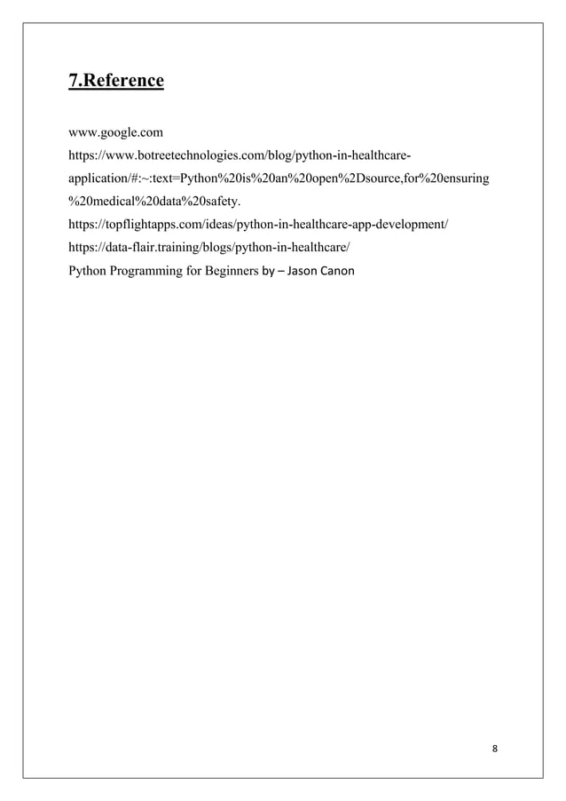 Application Of Python in Medical Science | PDF | Programming Languages ...