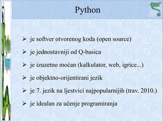 Python by zlatko markovinovic | PPT
