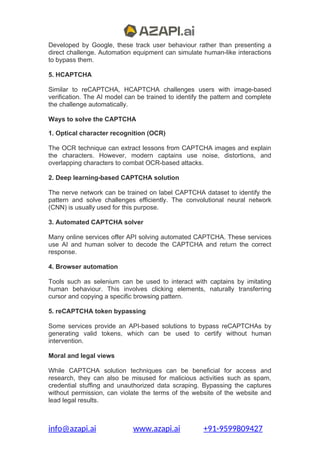 Python CAPTCHA Solver - How to Bypass Any CAPTCHA with AI & Automation.docx