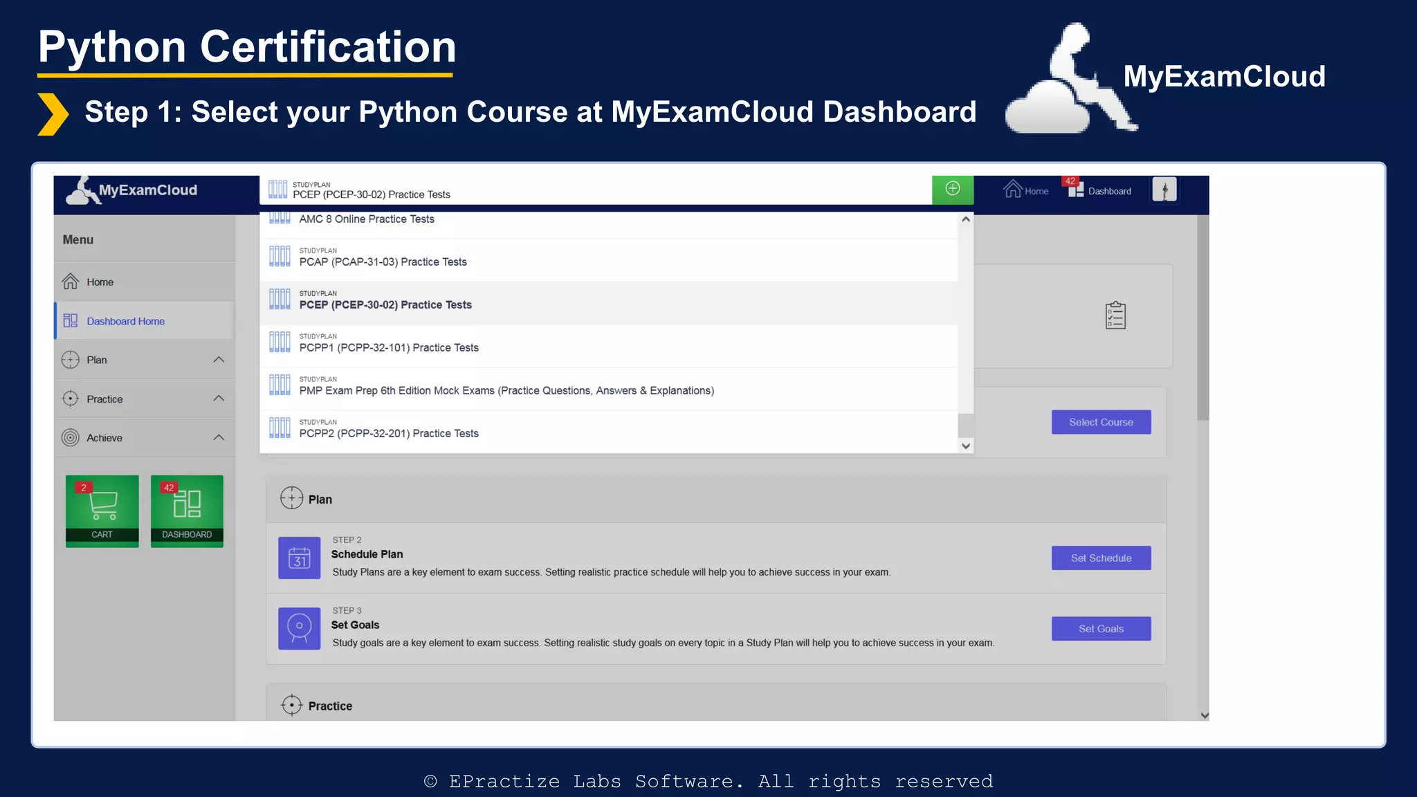 Python Certification Preparation - 10 Steps at MyExamCloud | PPT