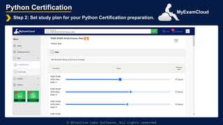 Python Certification Preparation - 10 Steps at MyExamCloud | PPT
