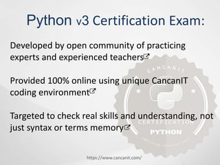 Python Certification | PPT