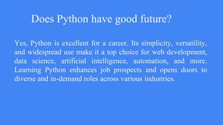 Python Training Certification Course In Mumbai | PPTX