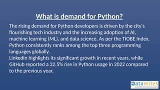 Python certification in ahmedabad with placements | PPT