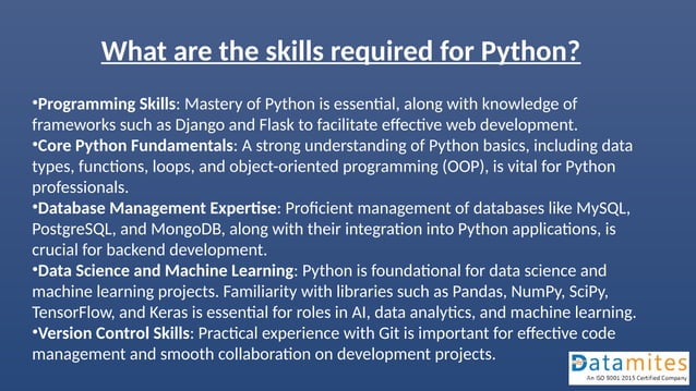 Python certification in ahmedabad with placements | PPT