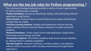 Python certification in ahmedabad with placements | PPT
