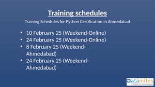 Python certification in ahmedabad with placements | PPT