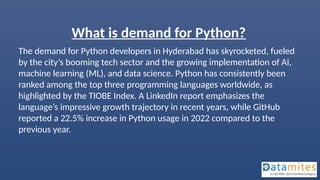 Python certification in Bangalore with internship | PPT