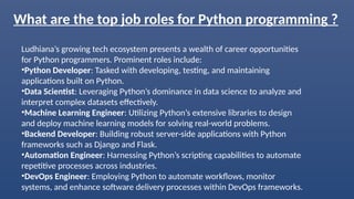 Python certification in Bangalore with internship | PPT