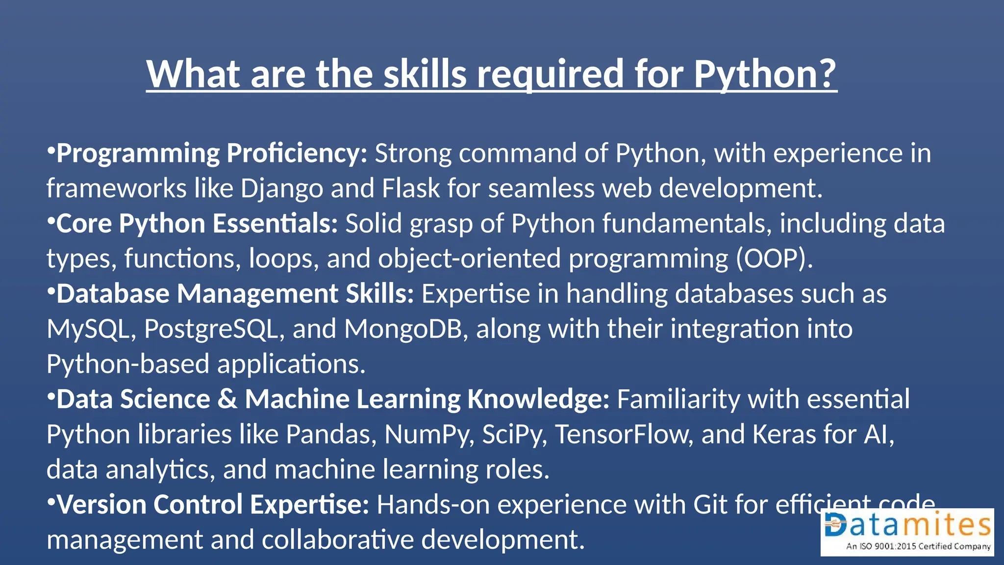 Python Certification In Coimbatore With Placement Ppt