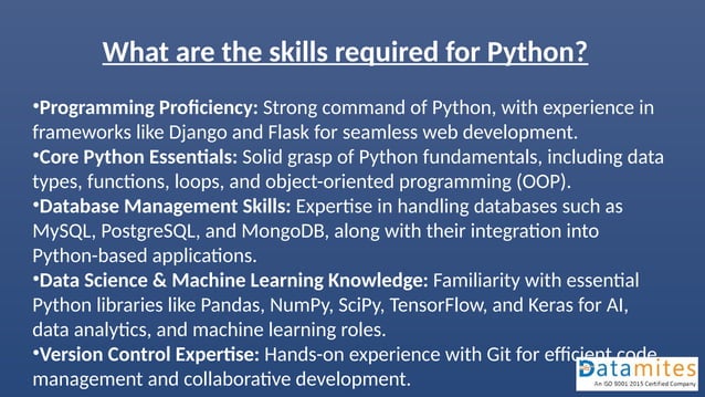 Python certification in coimbatore with placement | PPT