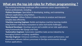 Python certification in coimbatore with placement | PPT